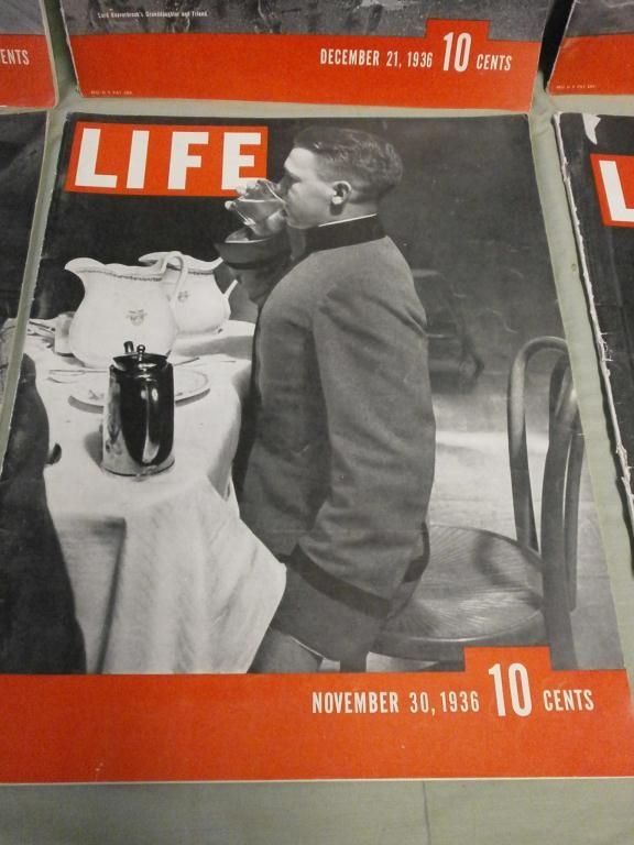 First 6 Issues Of Life Magazine - 1936