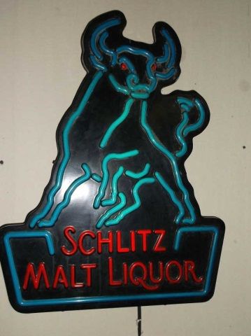 Schlitz Malt Liquor Sign