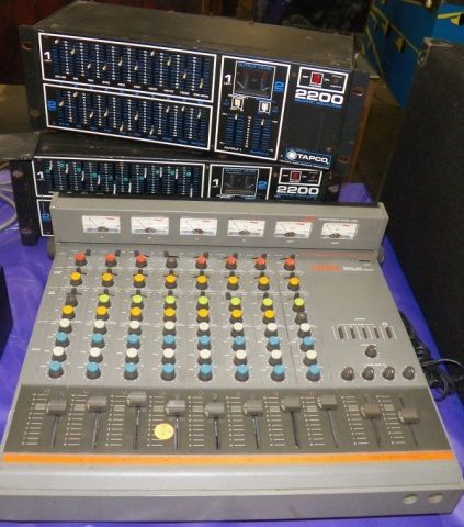 1- Fostex 350 Soundboard, 2-Tapco 2200 Graphic EQ,