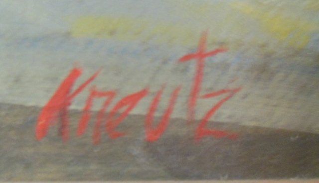 Gregg Kreutz signed oil painting