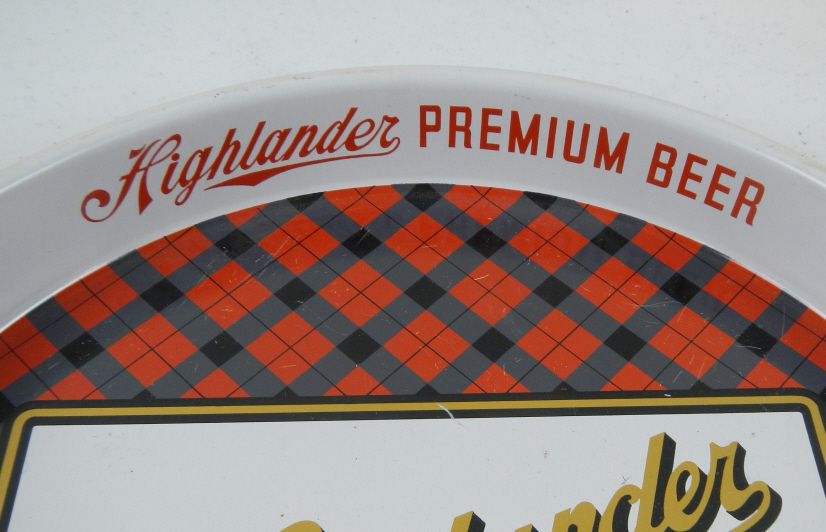 Highlander Beer Missoula Montana Serving Tray
