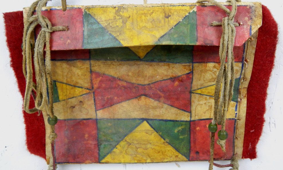 Sioux Parfleche Flat Bag circa 1800's