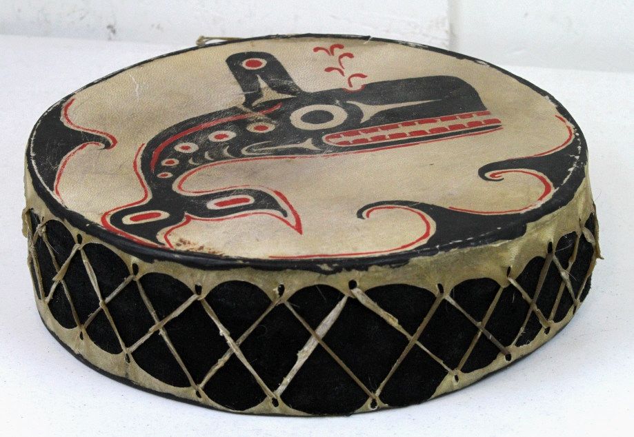 Inuit Eskimo Whale Drum 1900-1950's