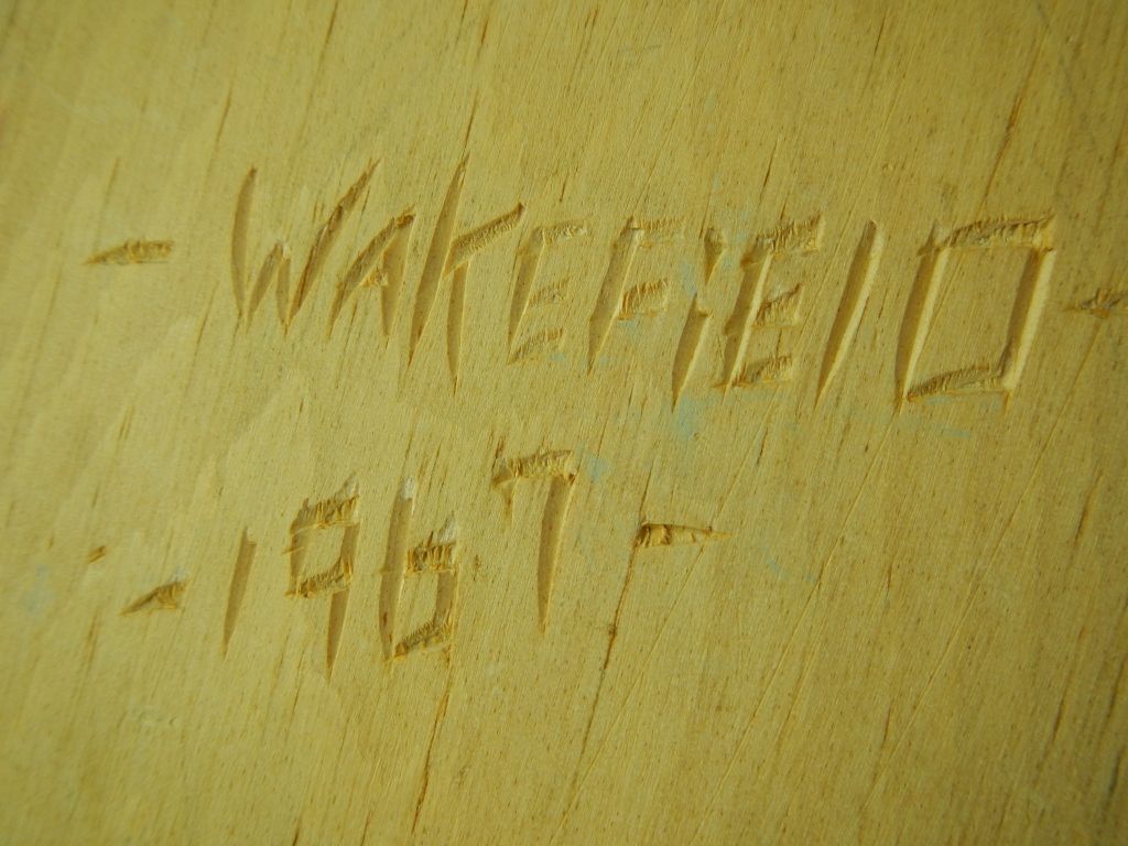 Cecil Wakefield 1967 Original Cowboy Carving