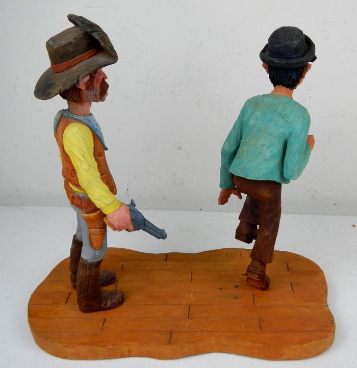 Cecil Wakefield 1967 Original Cowboy Carving