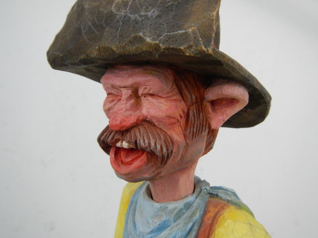 Cecil Wakefield 1967 Original Cowboy Carving