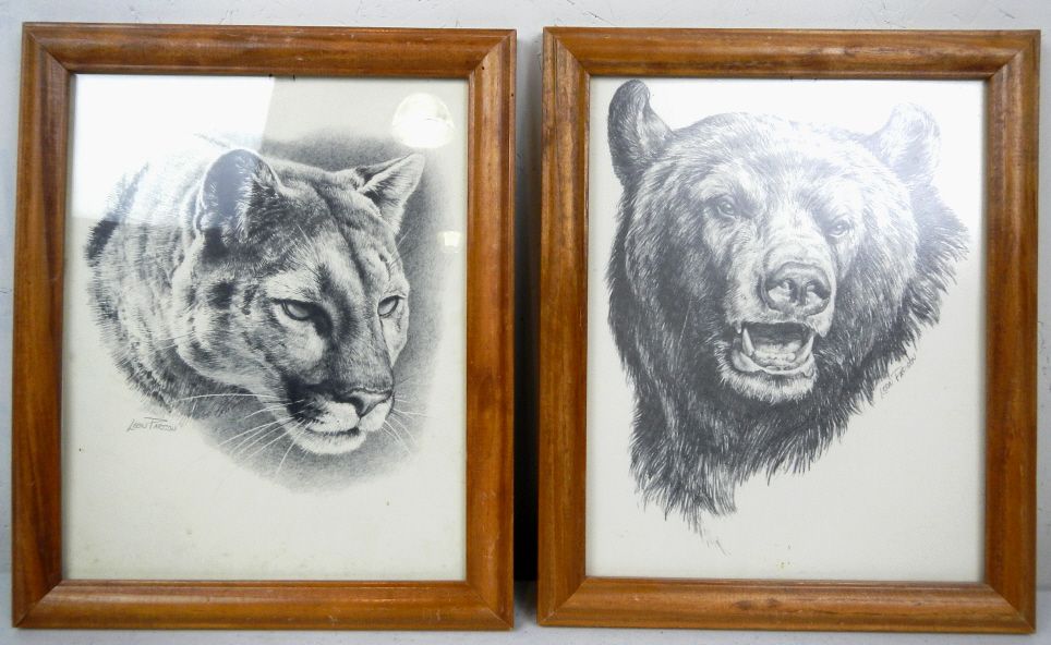 Leon Parson Grizzly and Mountain Lion Prints