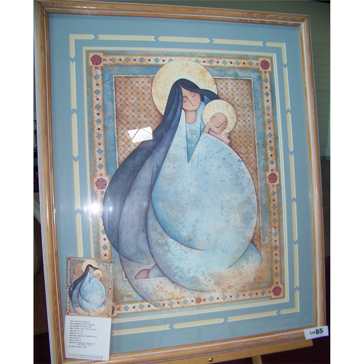 "MADONNA HUMILITS" LIMITED EDITION OFF SET LITHOGRAPH 1987 506/950 BY G ...