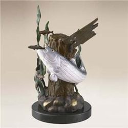 STRIPED BASS BRONZE SCULPTURE