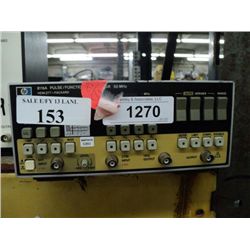 HP 8116A Pulse/ Function Generator (print sequence:) E153