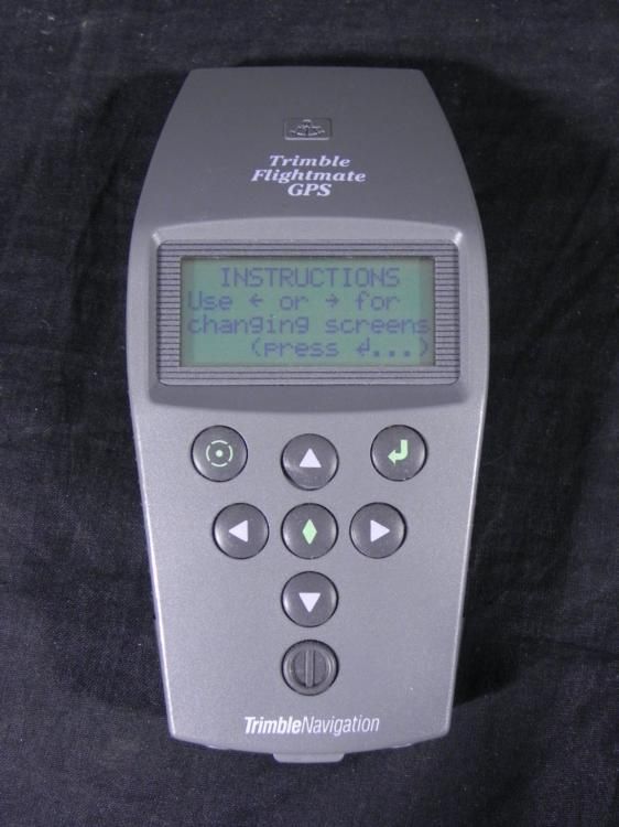 Trimble Flightmate GPS Pilot Navigation in Leather Case