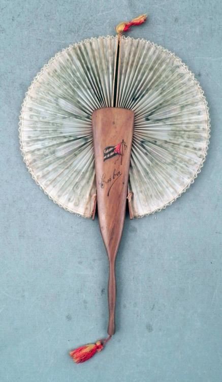 Cuban Vintage Souvenir Folding Fan & Hand Mirror Cuba