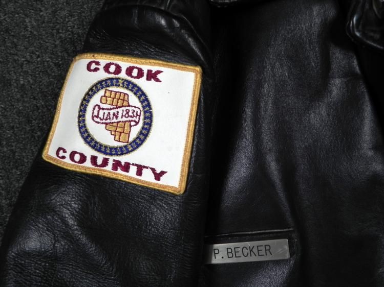 Illinois Cook County Sheriff Police Leather Jacket