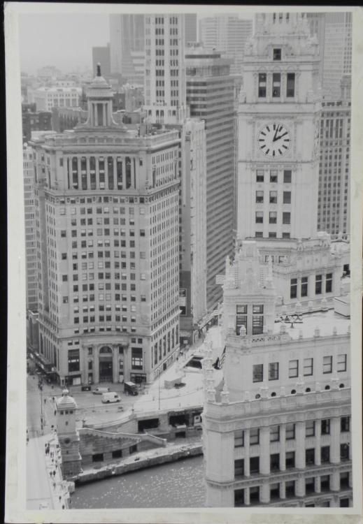 Chicago 1970s Large Photo Michigan Ave Tribune Tower