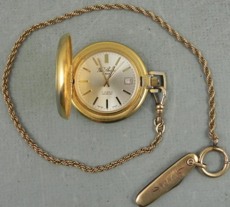 William Shears HC Pocket Watch w/Chain, London