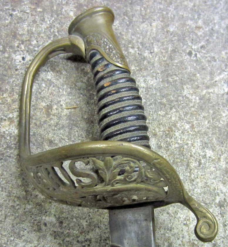 US CIVIL WAR ERA UNION ARMY 1850 STAFF AND FIELD OFFICERS SWORD W/ SCABBARD