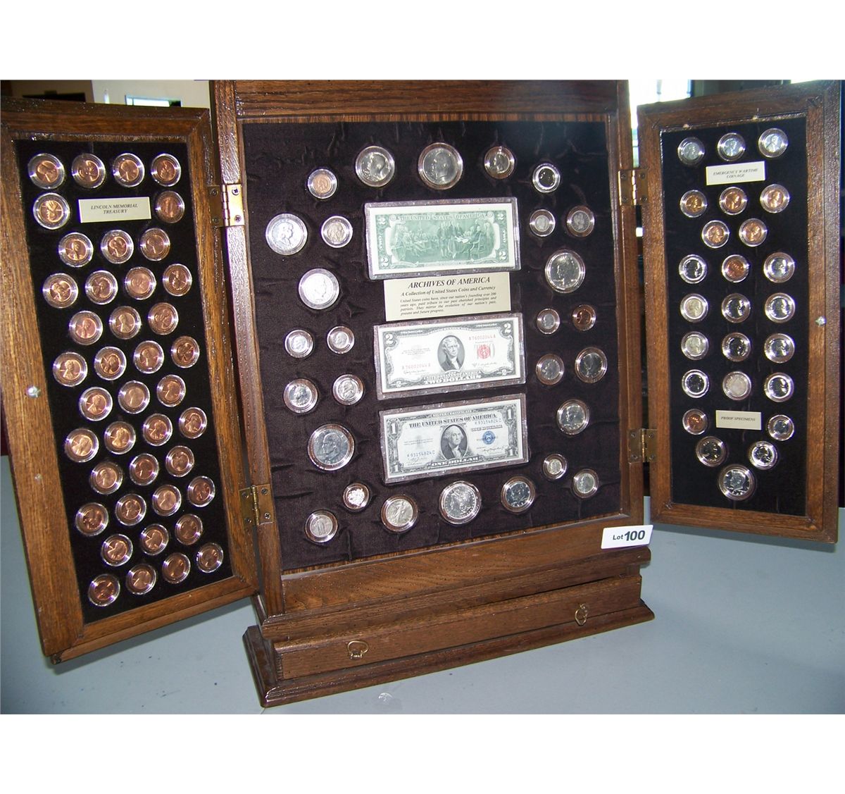 ARCHIVES OF AMERICA GORGEOUS COLLECTION OF U.S COINS & CURRENCY ...
