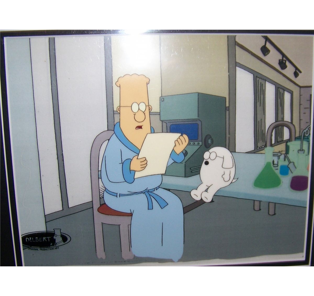 DILBERT HAND PAINTED ORIGINAL PRODUCTION CEL