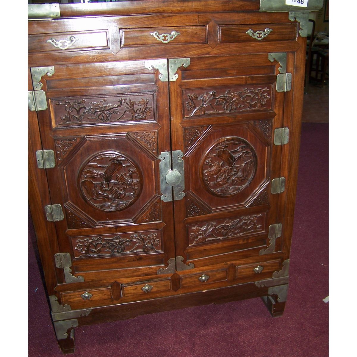 ANTIQUE KOREAN CHEST 45T X 37W