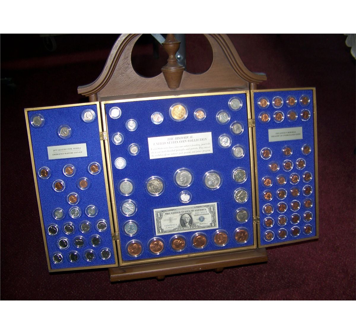 THE HISTORICAL UNITED STATES COIN COLLECTION ENCASED