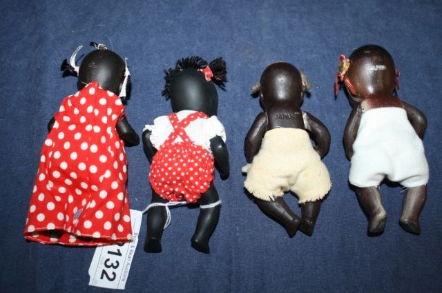 Group of 4 Picaninny Dolls