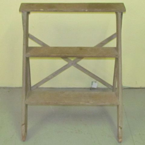 1800s 3 Tiered Folding Crock Bench