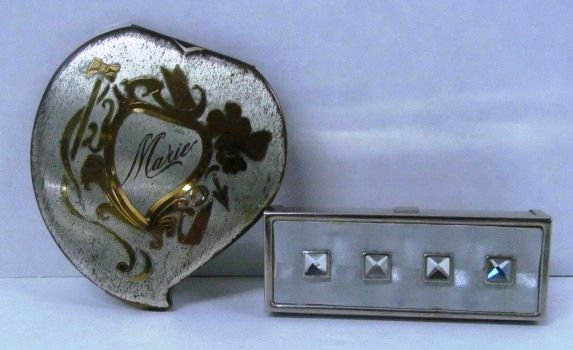 Art Deco Lipstick Case & Elgin Makeup Case