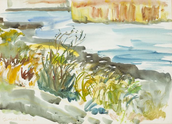 Gerard Dillon (1916-1971) - RIVER BOYNE, 1943