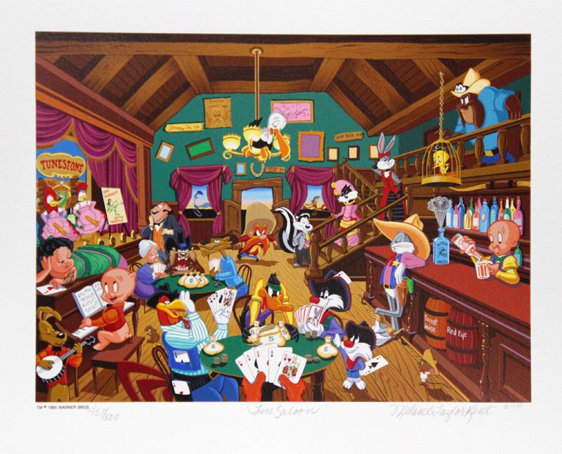 Melanie Taylor Kent, Looney Tunes, Tune Saloon, Serigraph