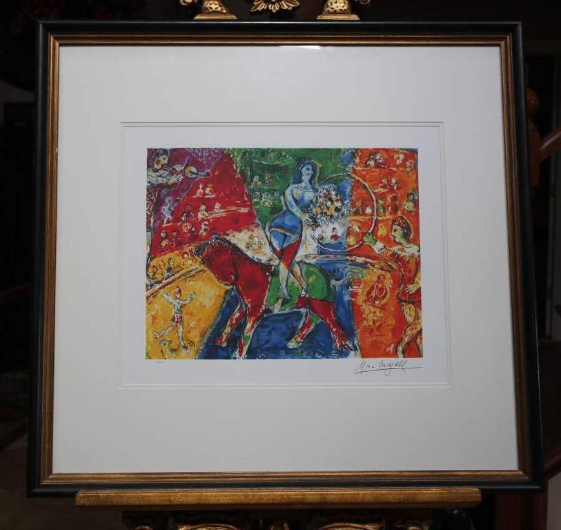 CHAGALL "CIRCUS RIDER" Lithograph