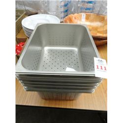7 Perforated 1/2 x 6" Drop Pans
