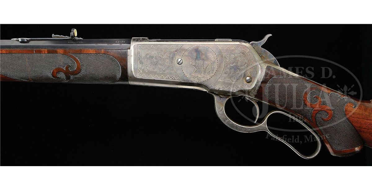 RARE SPECIAL ORDER DELUXE ENGRAVED WINCHESTER MODEL 1886 LEVER ACTION ...