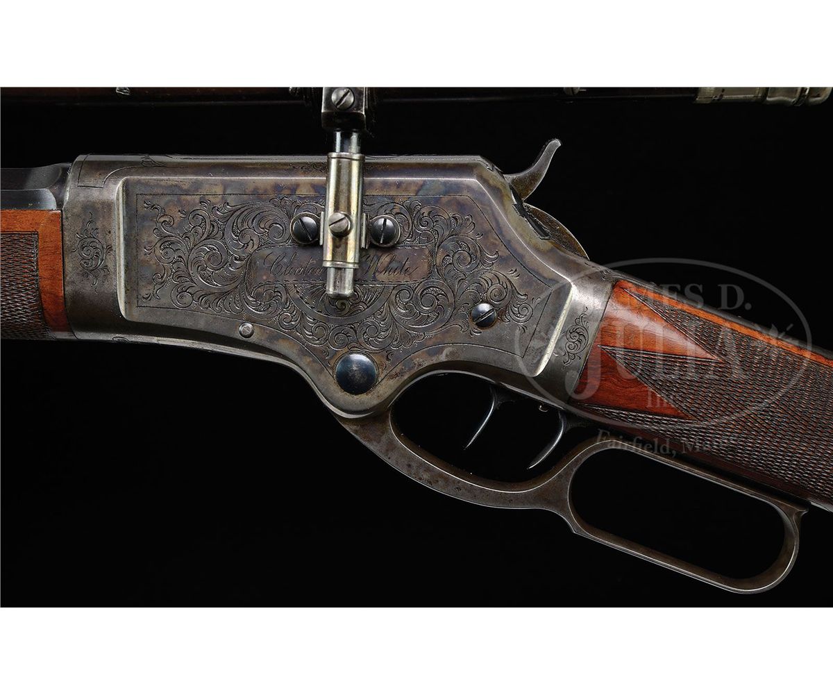RARE ENGRAVED INSCRIBED DELUXE MARLIN MODEL 1881 LIGHTWEIGHT LEVER ...
