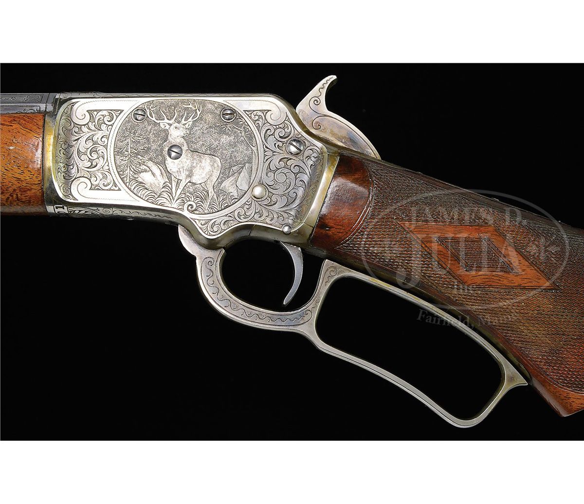 *RARE DELUXE ENGRAVED MARLIN MODEL 97 LEVER ACTION RIFLE.