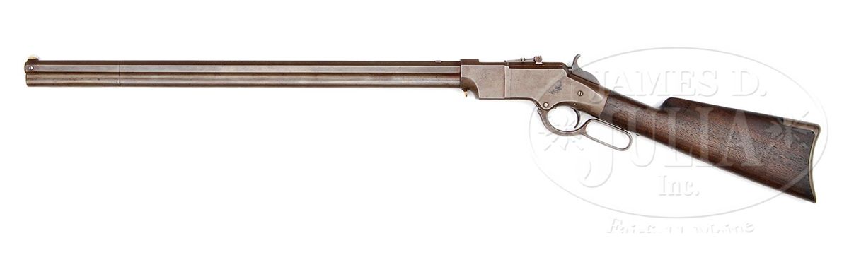 RARE IRON FRAME HENRY MODEL 1860 LEVER ACTION RIFLE.