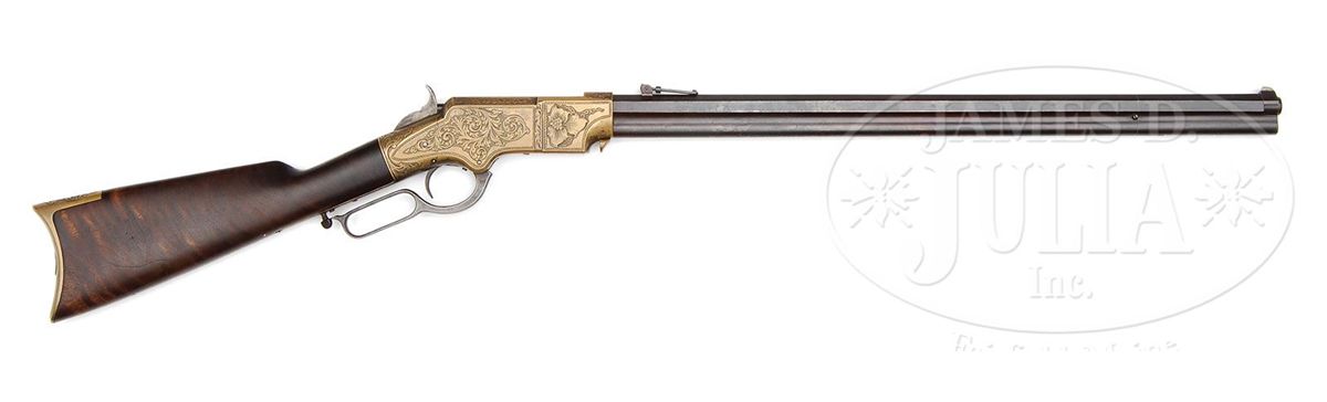 FINE ENGRAVED HENRY RIFLE.