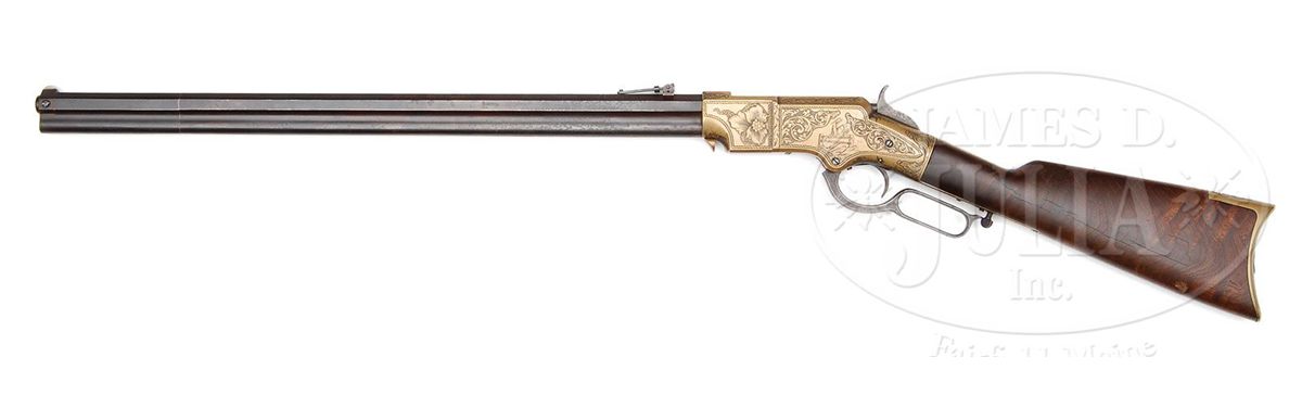 FINE ENGRAVED HENRY RIFLE.
