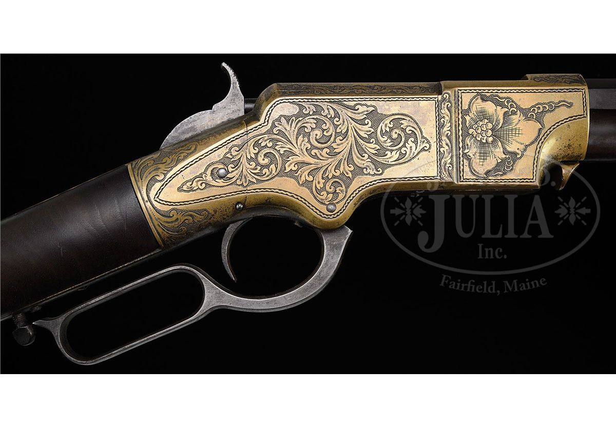 FINE ENGRAVED HENRY RIFLE.