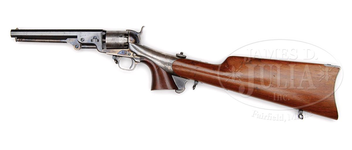 EXTREMELY RARE CASED COLT EARLY FOURTH MODEL 1851 NAVY PERCUSSION ...