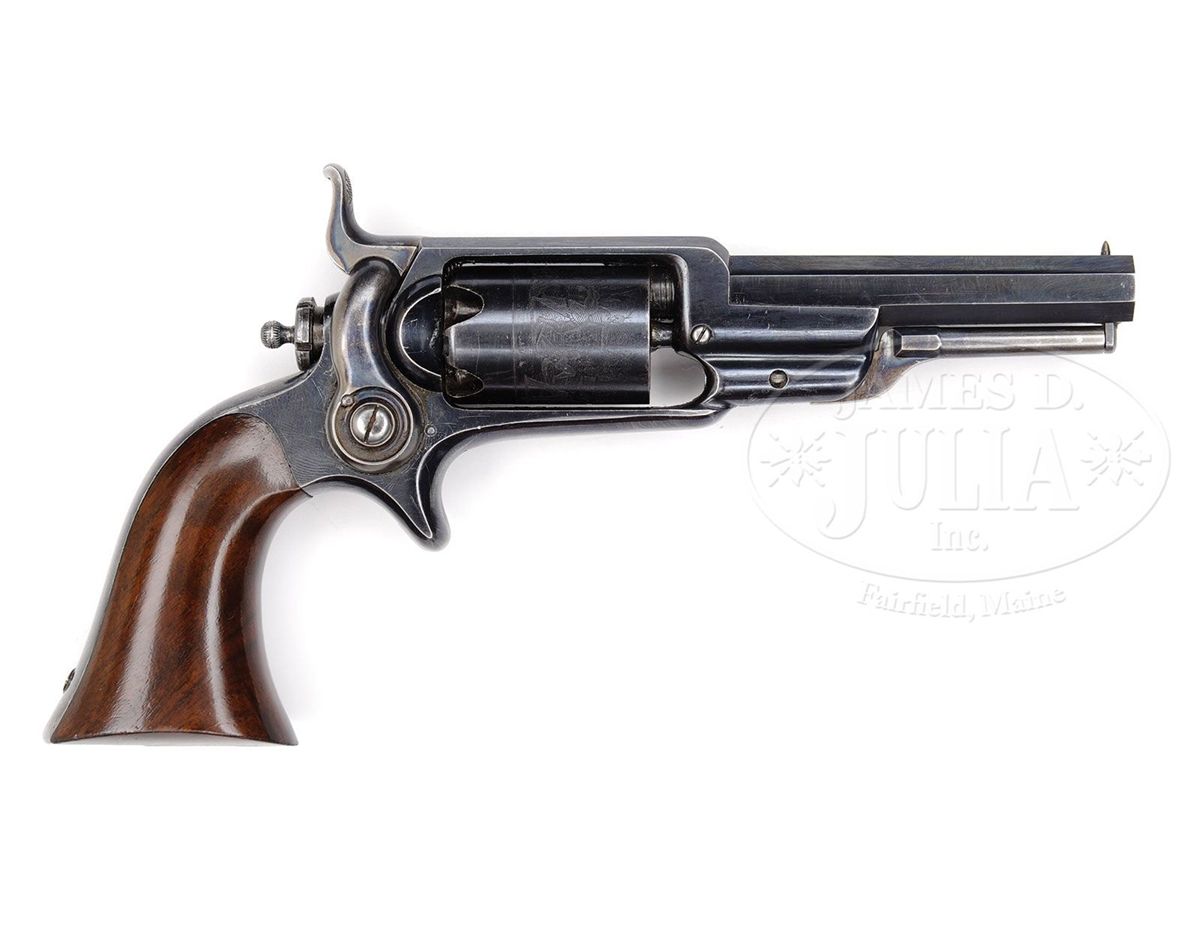 CASED COLT 1855 MODEL 2 ROOT PERCUSSION REVOLVER.