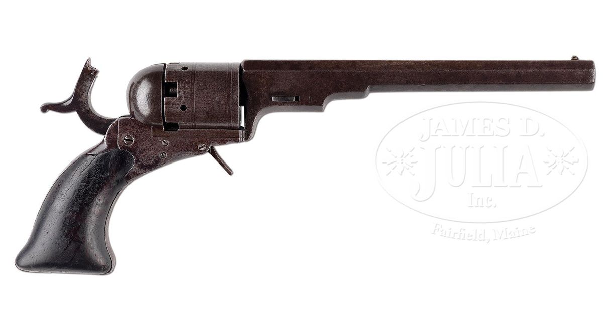 RARE EARLY COLT NO. 5 TEXAS PATERSON HOLSTER MODEL REVOLVER.