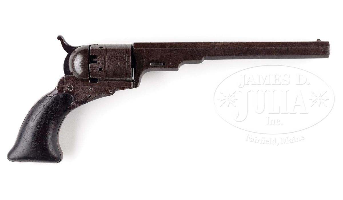 RARE EARLY COLT NO. 5 TEXAS PATERSON HOLSTER MODEL REVOLVER.