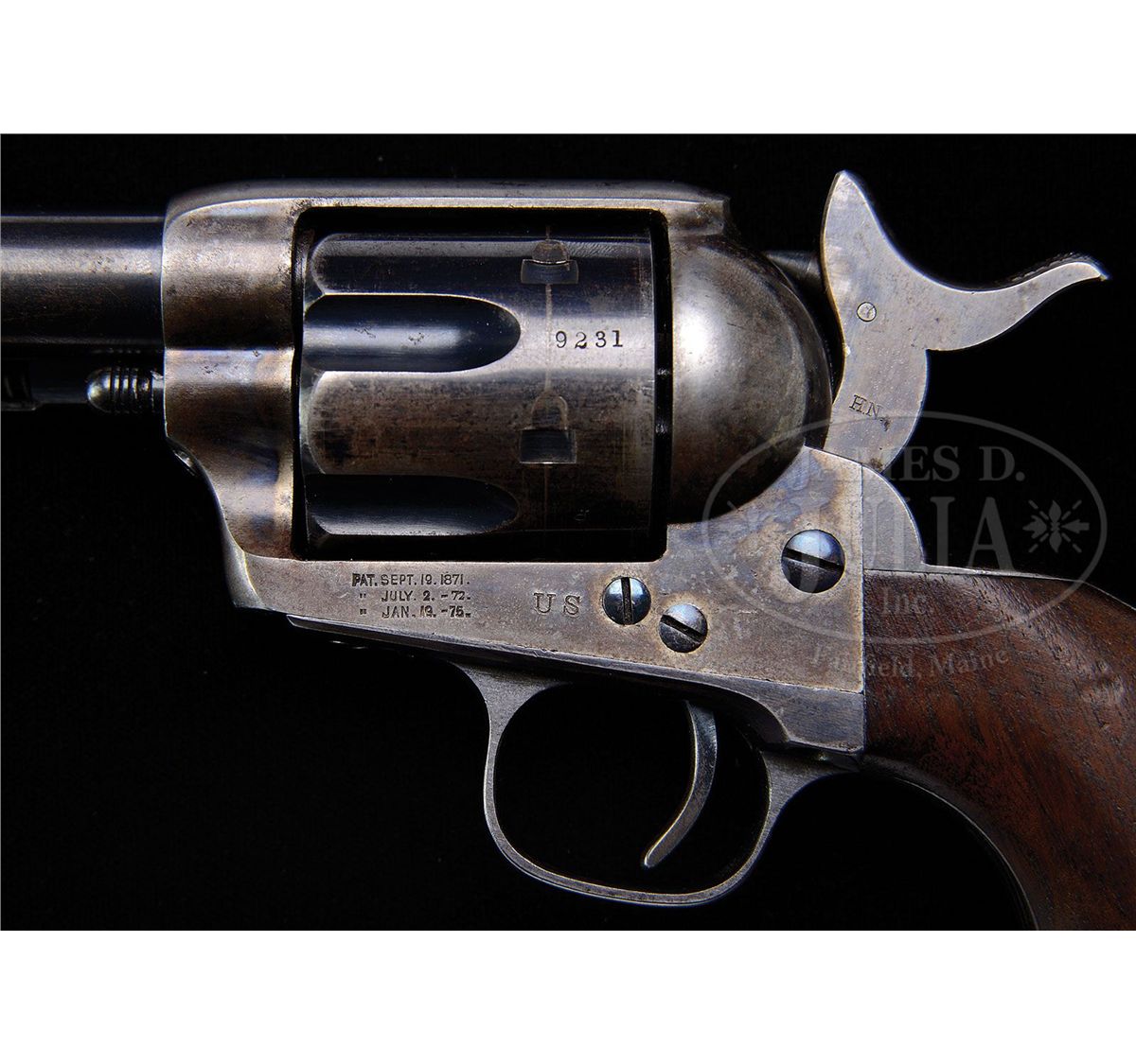 COLT CAVALRY NETTLETON INSPECTED SINGLE ACTION ARMY REVOLVER.