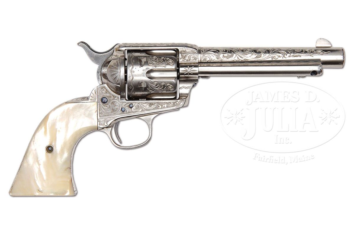 RARE ENGRAVED COLT SINGLE ACTION ARMY REVOLVER.