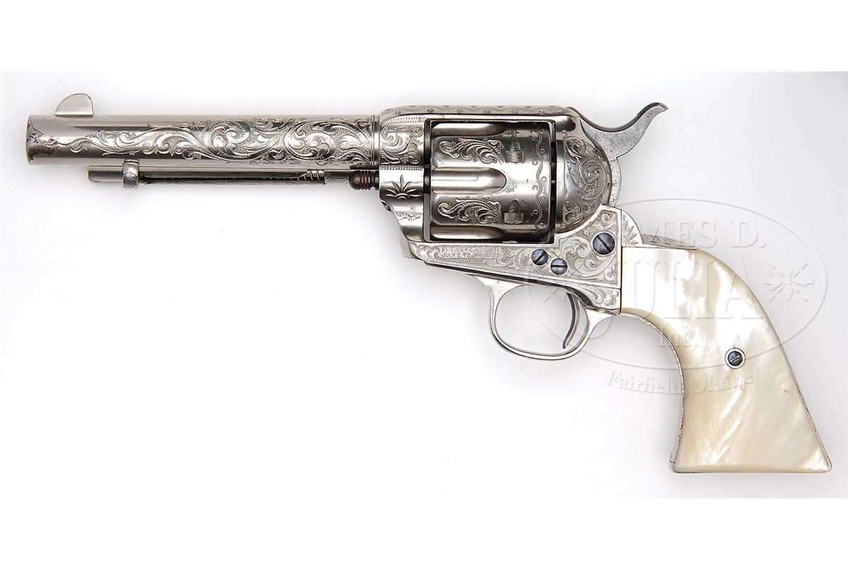 RARE ENGRAVED COLT SINGLE ACTION ARMY REVOLVER.