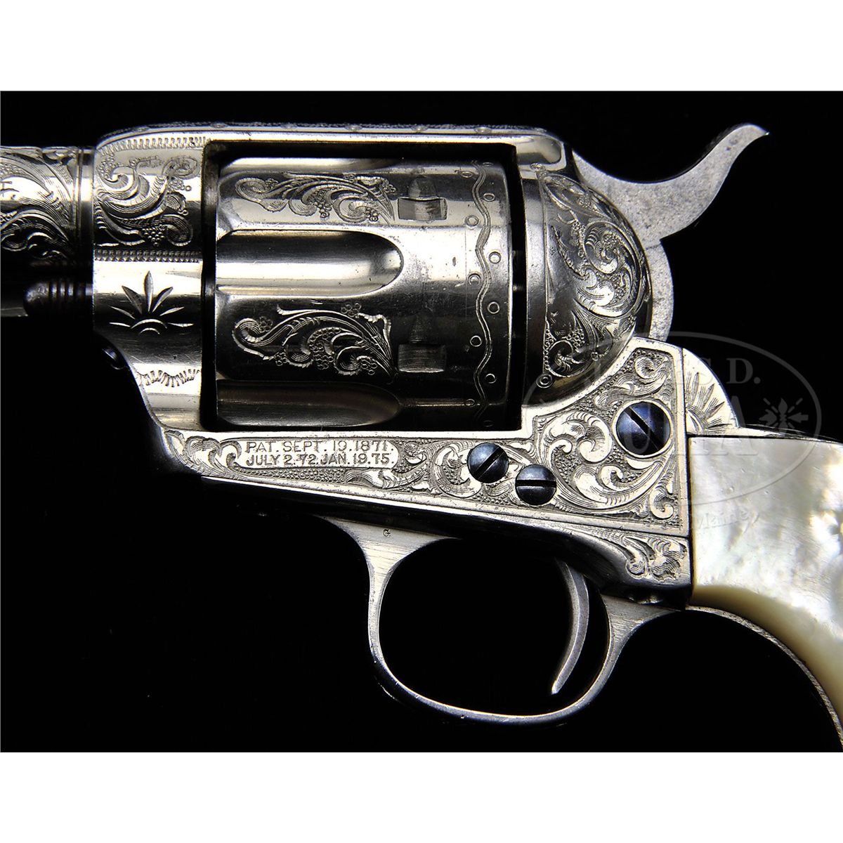 RARE ENGRAVED COLT SINGLE ACTION ARMY REVOLVER.