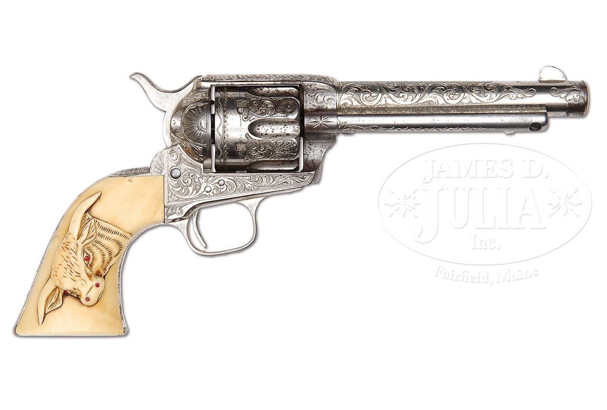RARE ENGRAVED COLT SINGLE ACTION ARMY REVOLVER.