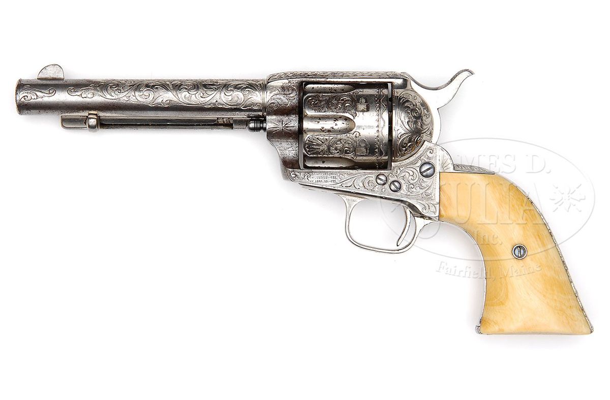 RARE ENGRAVED COLT SINGLE ACTION ARMY REVOLVER.