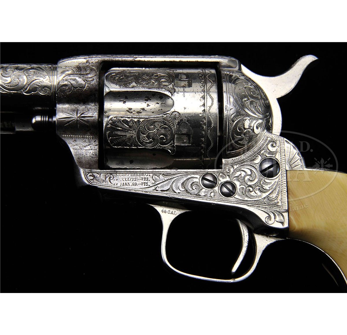 RARE ENGRAVED COLT SINGLE ACTION ARMY REVOLVER.