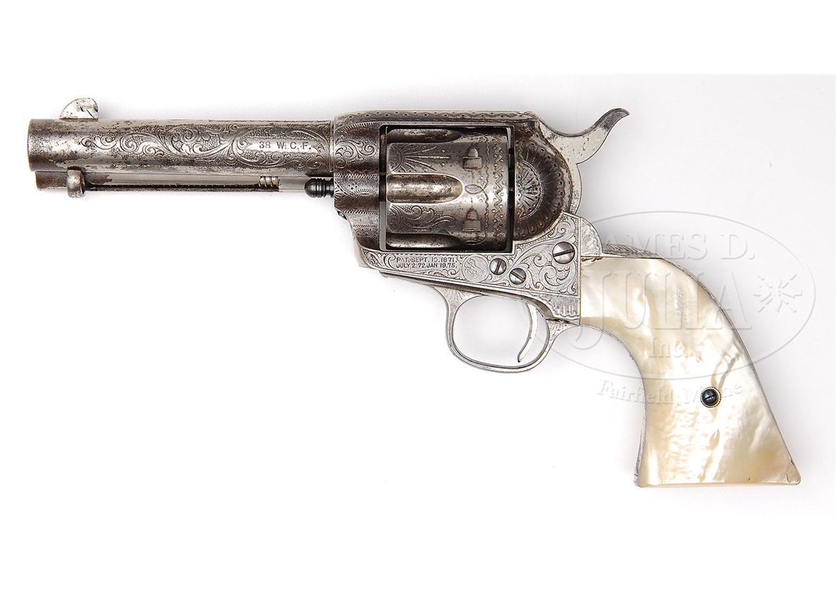 FINE FACTORY ENGRAVED COLT SINGLE ACTION ARMY REVOLVER.